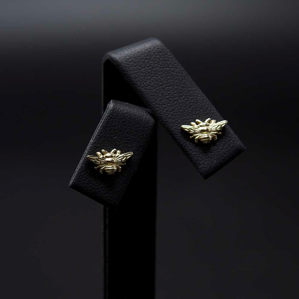 Nouveau Jewellers Manchester | 9ct Gold Manchester Bee Studs